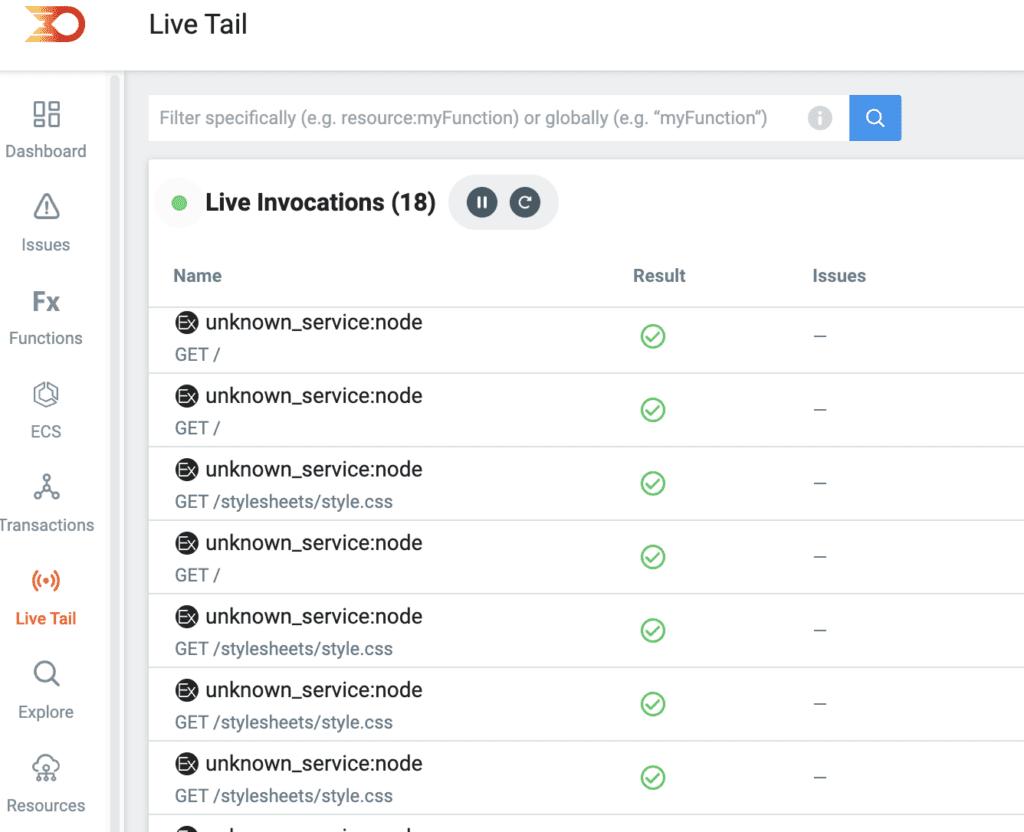 ExpressJS Container Debugging - Lumigo