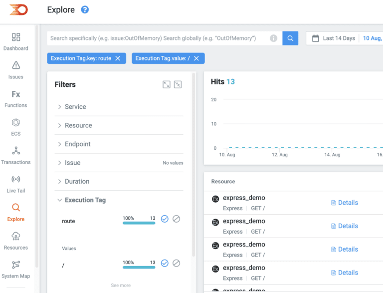 ExpressJS Container Debugging - Lumigo