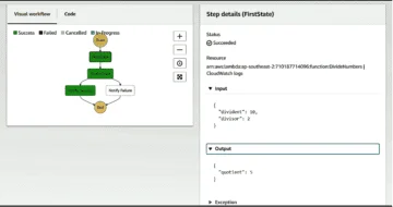 step function optional parameters
